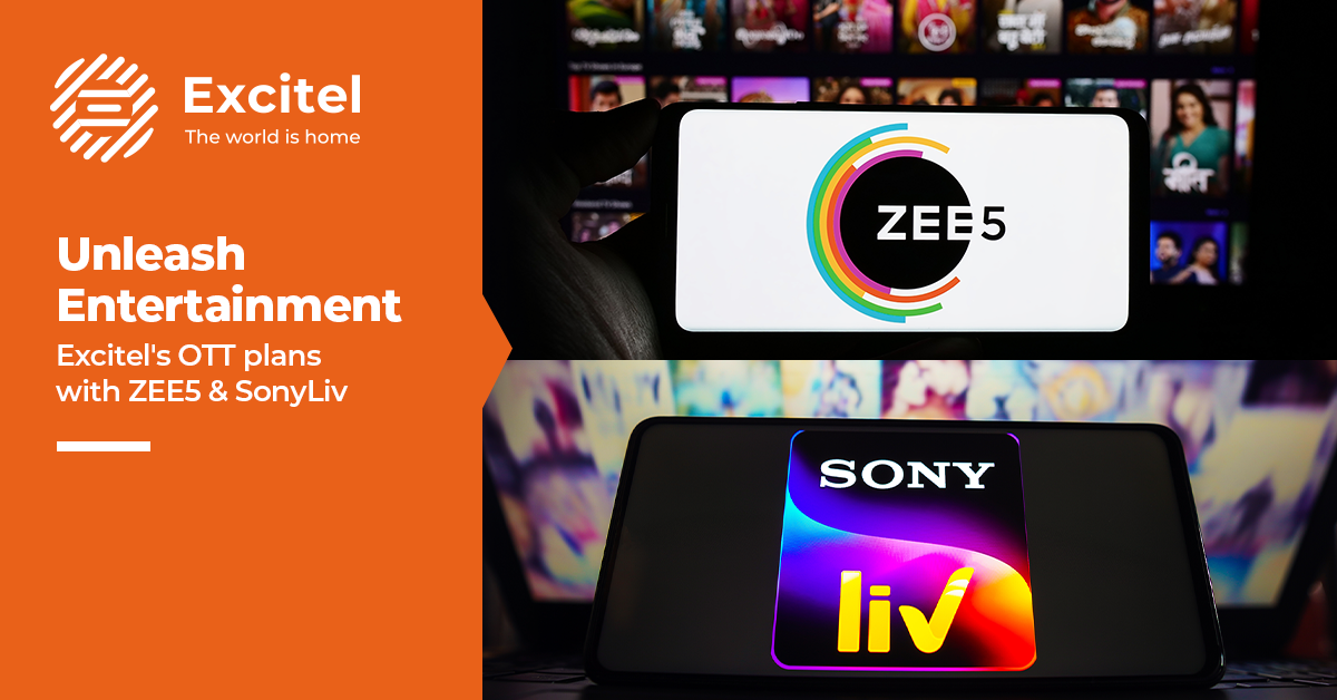 Excitel broadband plan with OTT apps in India 2025