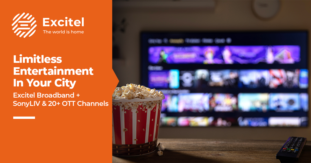 Embrace Smart TV Elevate Entertainment with Excitel Broadband