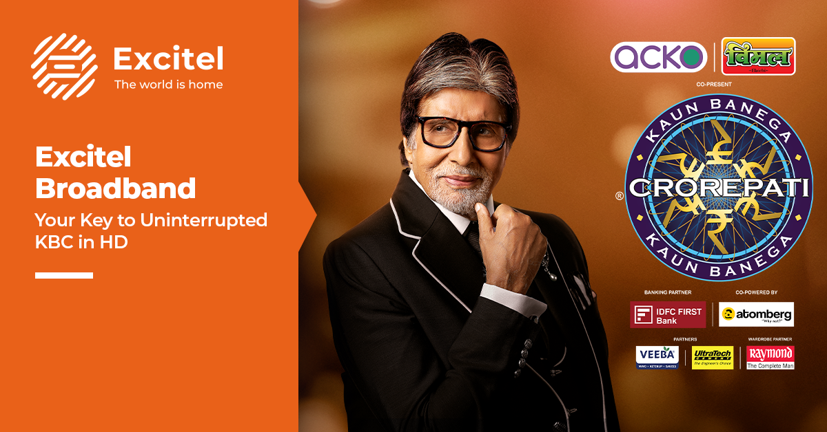 Enjoy KBC in HD with Fast Speeds on Sony Liv App | Excitel Broadband