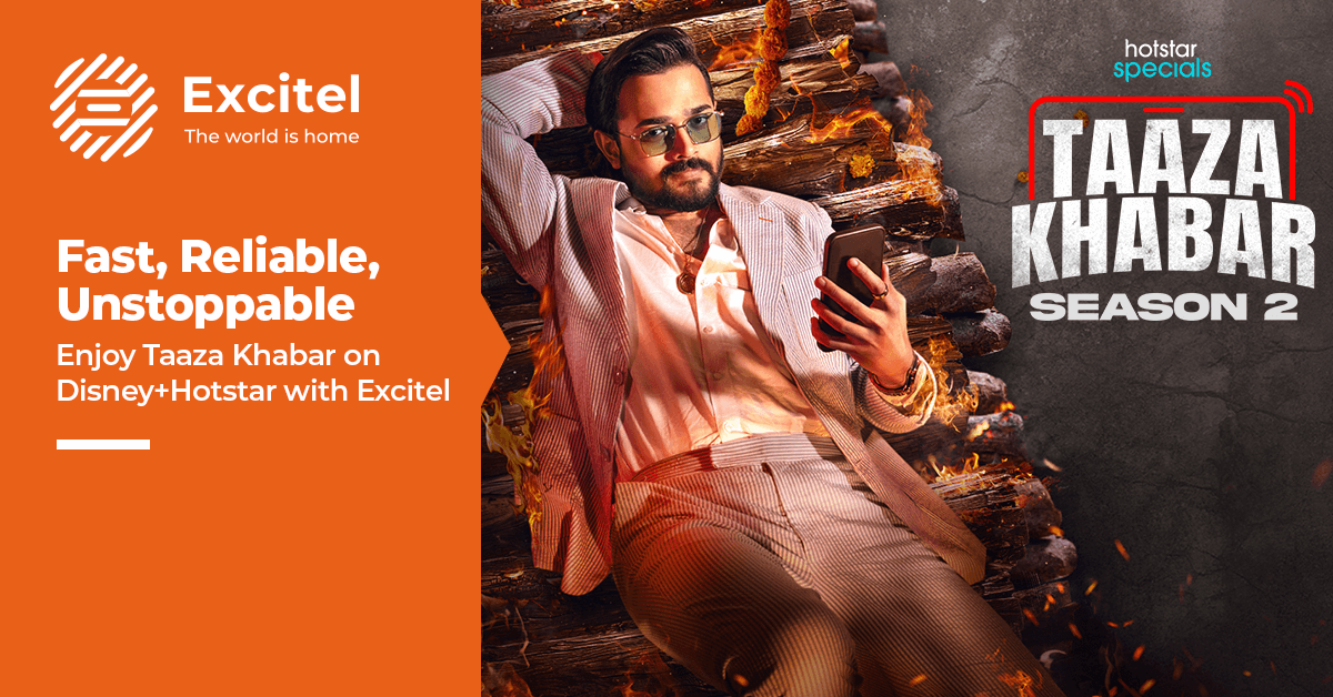 Stream Taza Khabar Season 2 Seamlessly on Disney+ Hotstar with Excitel Broadband